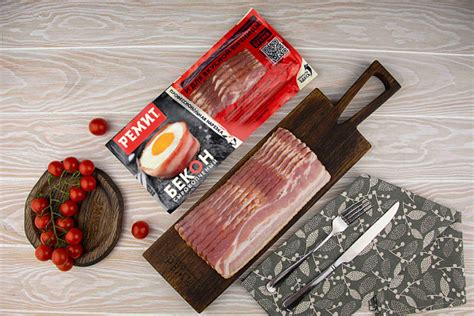 Нарезка Бекон сырокопченый 200 г от производителя Ремит