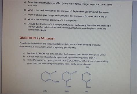 Solved A Draw The Lewis Structure For IOF Make Use Of Chegg Com Solved A Draw The Lewis Structure For IOF Make Use Of Chegg Com