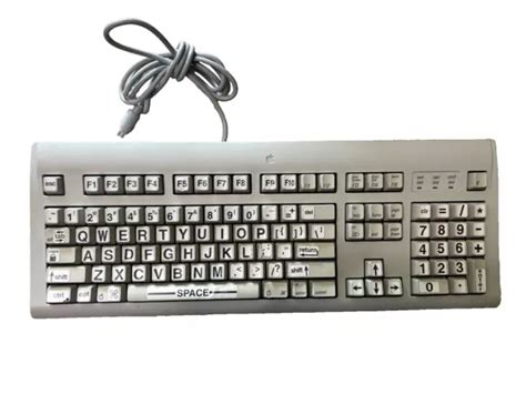 apple design adb keyboard model m2980 with large print letters grade b £37 81 picclick uk