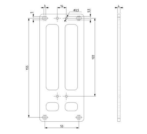 Plate To Retrofit A Halogen Trafo To A Led Trafo By H3dsprint