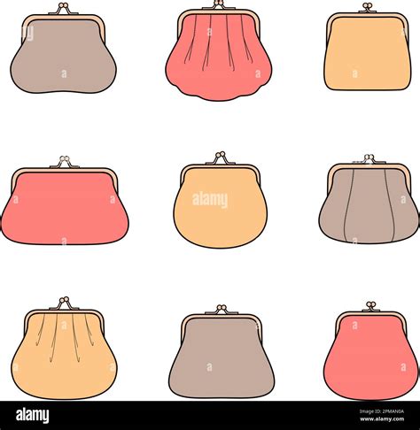 Set Of Purses Fashion Cad Stock Vector Image And Art Alamy
