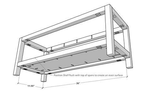 Simple Small Space Coffee Table Bench Kreg Tool