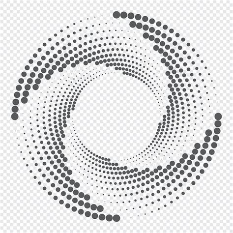 Premium Vector Halftone Circular Dotted Frame Round Dotted Frame Vector Rotating Dotted