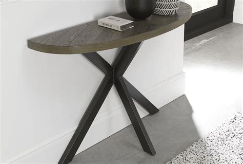 Eclipse Oak Console Table Narrow Console Table Loom Loft