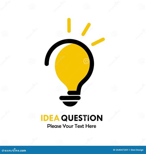 Idea Question Logo Stock Vector Illustration Of Cartoon 264047269