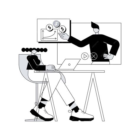 Premium Vector Online Workshop Abstract Concept Vector Illustration