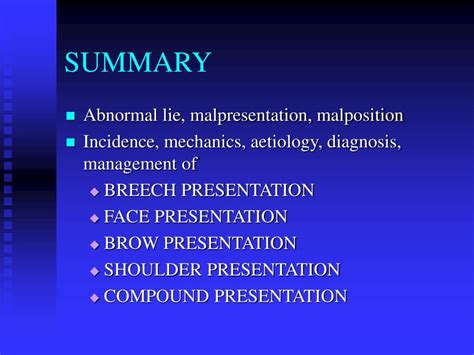 Ppt Malpresentation Powerpoint Presentation Free Download Id3428486
