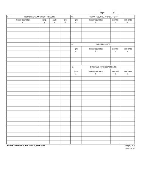 Da Form 2408 24 Fillable Army Pubs 2408 24 Pdf Da Forms 2026