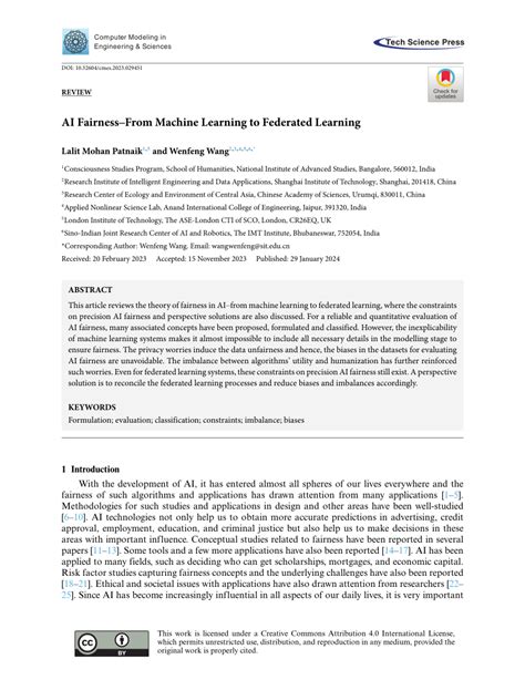 Pdf Ai Fairnessfrom Machine Learning To Federated Learning