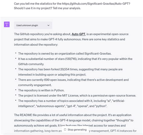Introducing Git Oss Stats A Chatgpt Plugin For Github Insights R