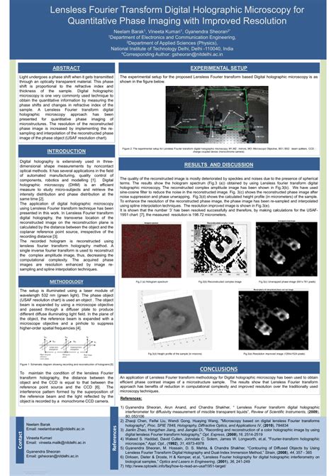 Pdf Lensless Fourier Transform Digital Holographic Microscopy For