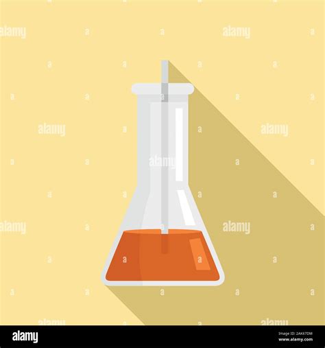 Clinic Lab Flask Icon Flat Illustration Of Clinic Lab Flask Vector Icon For Web Design Stock