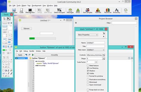 Livecode A Linguagem De Programa O Revolucion Ria