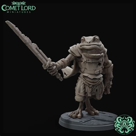 The Bullywug Elite Digital Version Comet Lord Miniatures