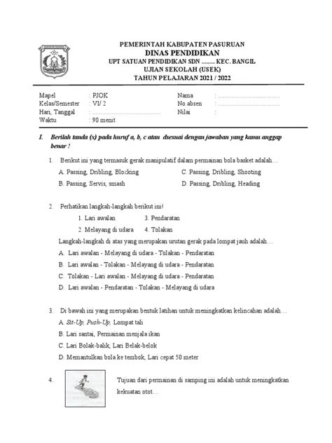 Soal Usek 2021 2022 Pdf