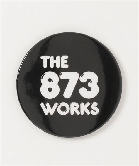 THE 873WORKSザハナミワークスのロゴ缶バッチミラーバッジ WEAR