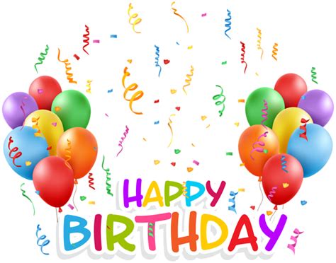 Happy Birthday Confetti Clip Art