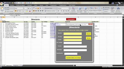 Tutorial Formulario En Excel Para Capturar Datos De M Vrogue Co