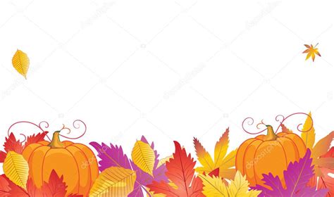감사 인사 카드 배경입니다 가 잎과 호박 프레임입니다 가 단풍 잎 테두리 벡터 일러스트입니다 손으로 그린 스톡 벡터 ©