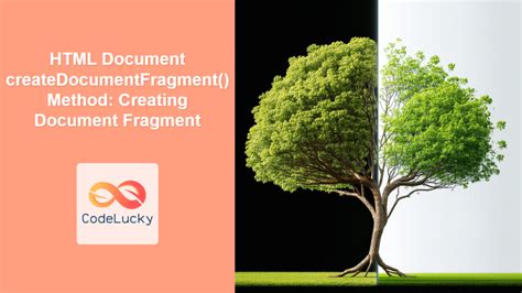 Html Document Createelement Method Creating Element Nodes Codelucky
