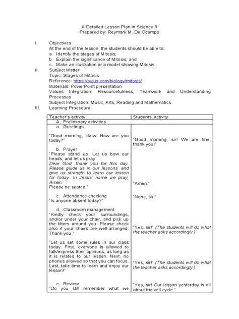 Dlp Mitosis Pdf Mitosis Cell Cycle