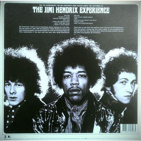 Jimi Are You Experienced Us Yellow Cover Mono 180g Vinyl Lp