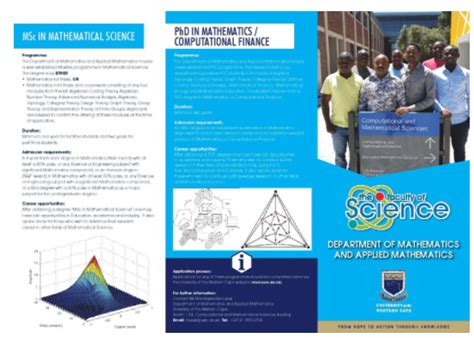 Department Of Mathematics And Applied Mathemat Uwc