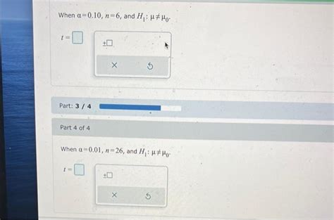 Solved When α 0 10 N 6 And H1 μ μ0 T Part 3 4 Part 4 Of
