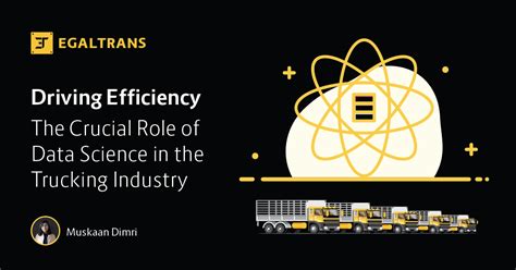 Driving Efficiency Crucial Role Of Data Science In Transportation