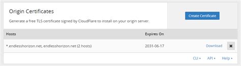 Cloudflare Ssl Cloudflare Origin Certificates Centmin Mod Community Support Forums