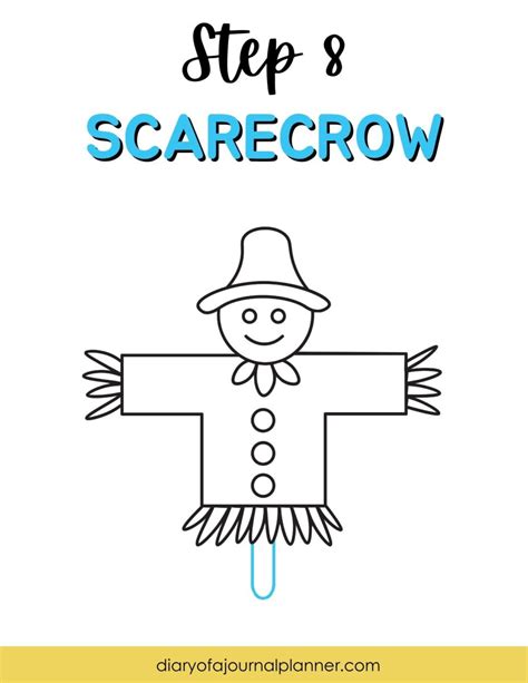 How To Draw A Scarecrow Easy Scarecrow Drawing To Try