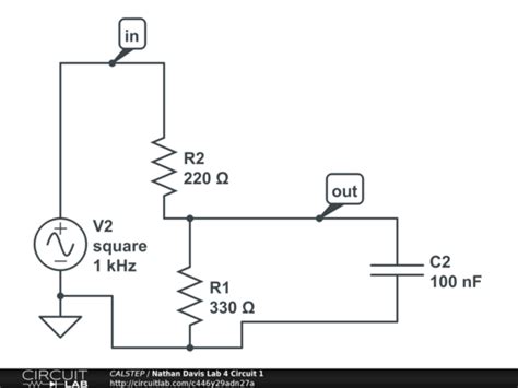 Nathan Davis Lab 4 Circuit 1 Circuitlab