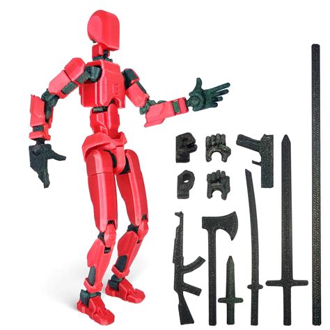 Guwewu Robot Action Figure 3d Printed With Full Articulation For Stop Motion