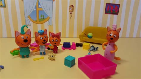 Три кота Котята устроили беспорядок Youtube