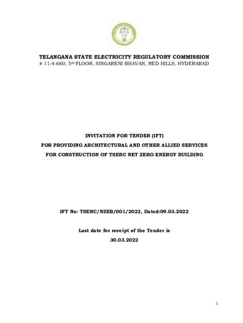 Fillable Online Tserc Gov Telangana State Electricity Regulatory Commissiondelhi Fax Email