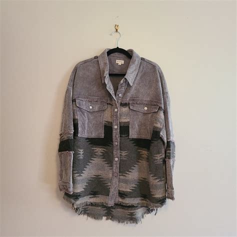 Pol Jackets And Coats New Pol Corduroy Aztec Jacket Poshmark