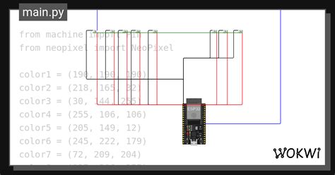 八大行星八灯珠 Wokwi Esp32 Stm32 Arduino Simulator