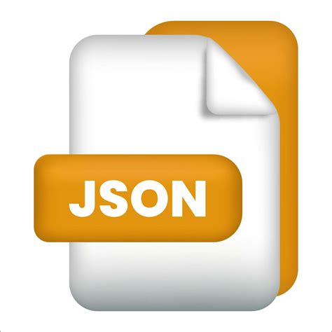 Json File Format Icon Json File Format 3d Render Icon On White Background Json File Format
