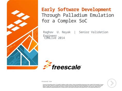 Pptx Early Software Development Through Palladium Emulation For A