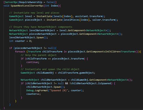Failing To Create Object Locally When Spawning On Client Unity Engine Unity Discussions