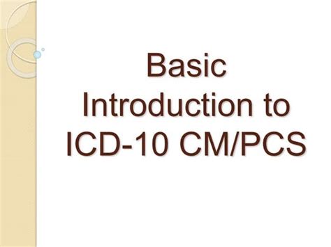 Icd 10 Pcs Coding 1 Cardiovascular Pptx