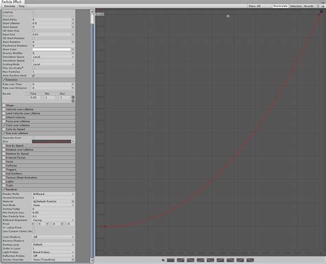 particle system size over lifetime overridden by min particle size