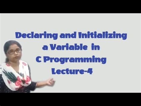 Declaring And Initializing A Variable In C Programming YouTube