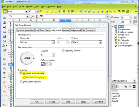 CALC How Do I Change The Keyboard Shortcut For A Line Break Within A Cell Can T Find Entry