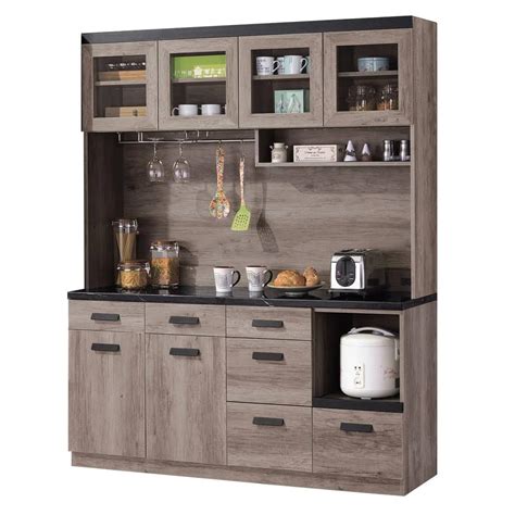 DE德一家具狄恩石面5 3尺餐櫃全組 HY24 A445 02 德一家具