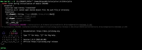 Error Error During Initialization Of Module Cholmod On Hpc Running