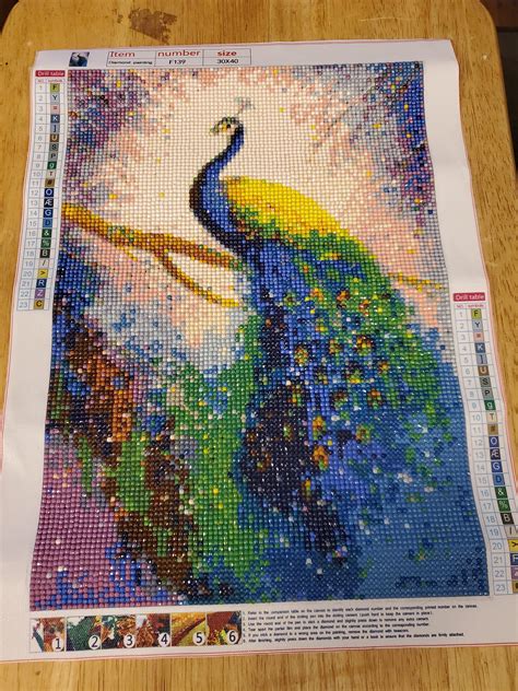 Update My Finished Peacock Diamond Painting Rdiamondpainting
