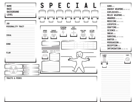 fallout character sheet