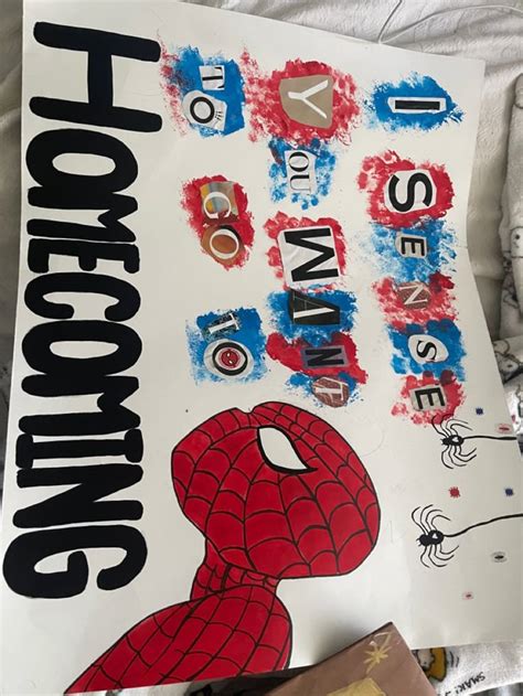 Spiderman Hoco Proposal Poster Cute Homecoming Proposals Hoco