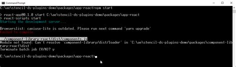 app react failed to compile · issue 4 · ionic team stencil ds plugins demo · github